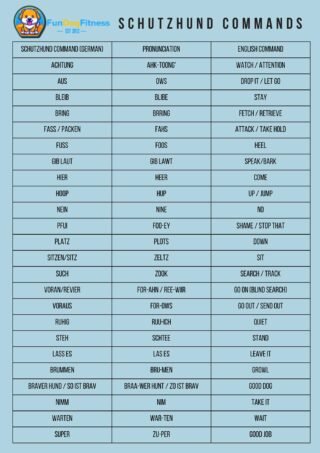 Top Schutzhund Commands - German Dog Training - FunDogFitness.com